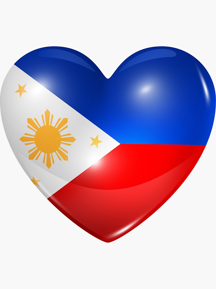 "Filipino Heart" Sticker for Sale by WorldWideKiche | Redbubble