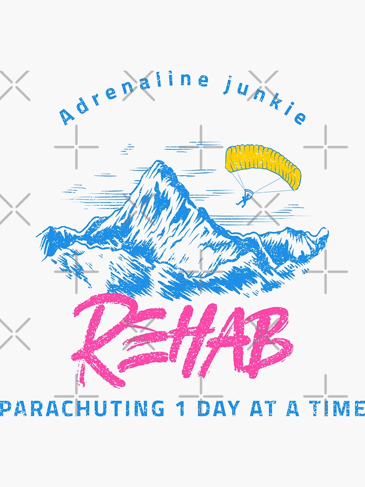 "Adrenaline Junkie" Sticker for Sale by FifthandLily | Redbubble