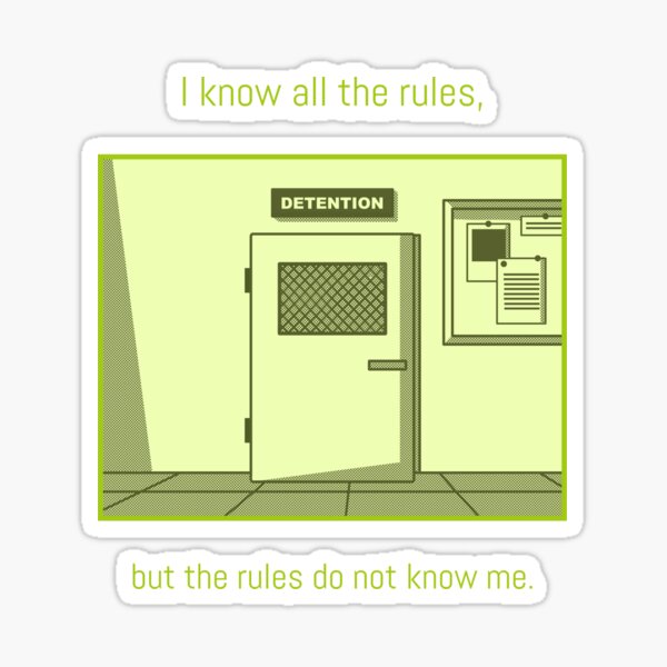 "Rule Breaker!" Sticker for Sale by CBoat | Redbubble