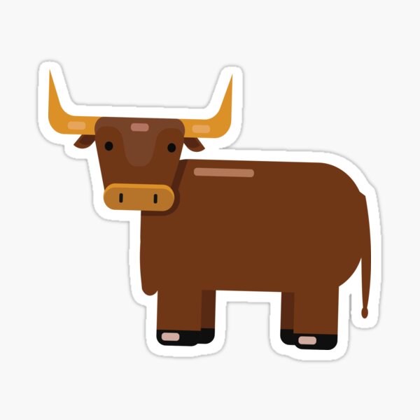 "Cute Ox" Sticker for Sale by shaachaa0110 | Redbubble
