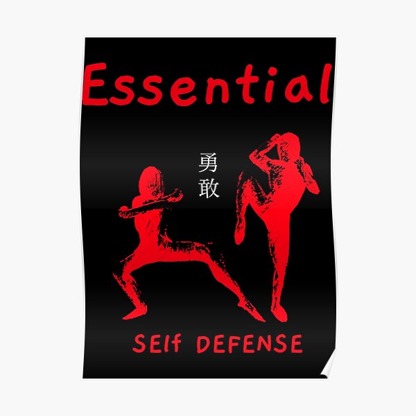 "Essential Self defense " Poster for Sale by SerenMarici | Redbubble