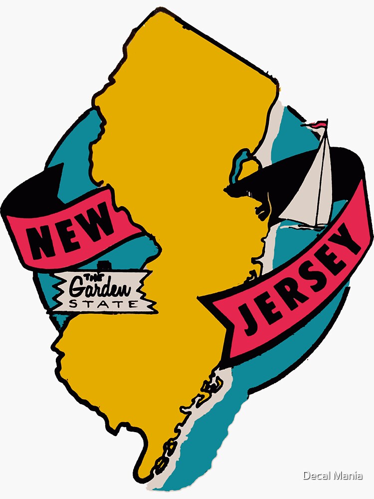 "New Jersey State Outline" Sticker for Sale by zsonn | Redbubble