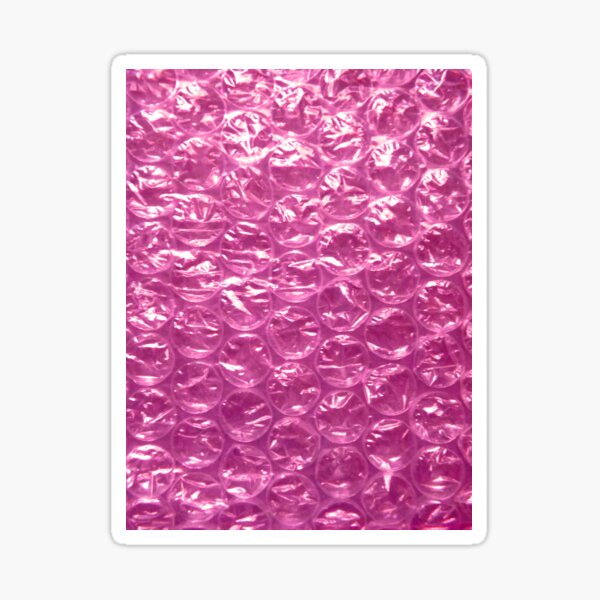 "PINK BUBBLE WRAP (Textures)" Sticker for Sale by leethompson | Redbubble