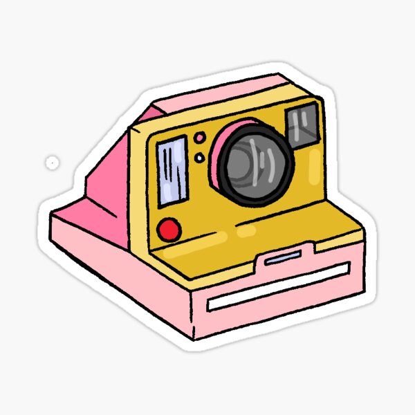 "Polaroid Camera" Sticker by GreasyGerbil | Redbubble