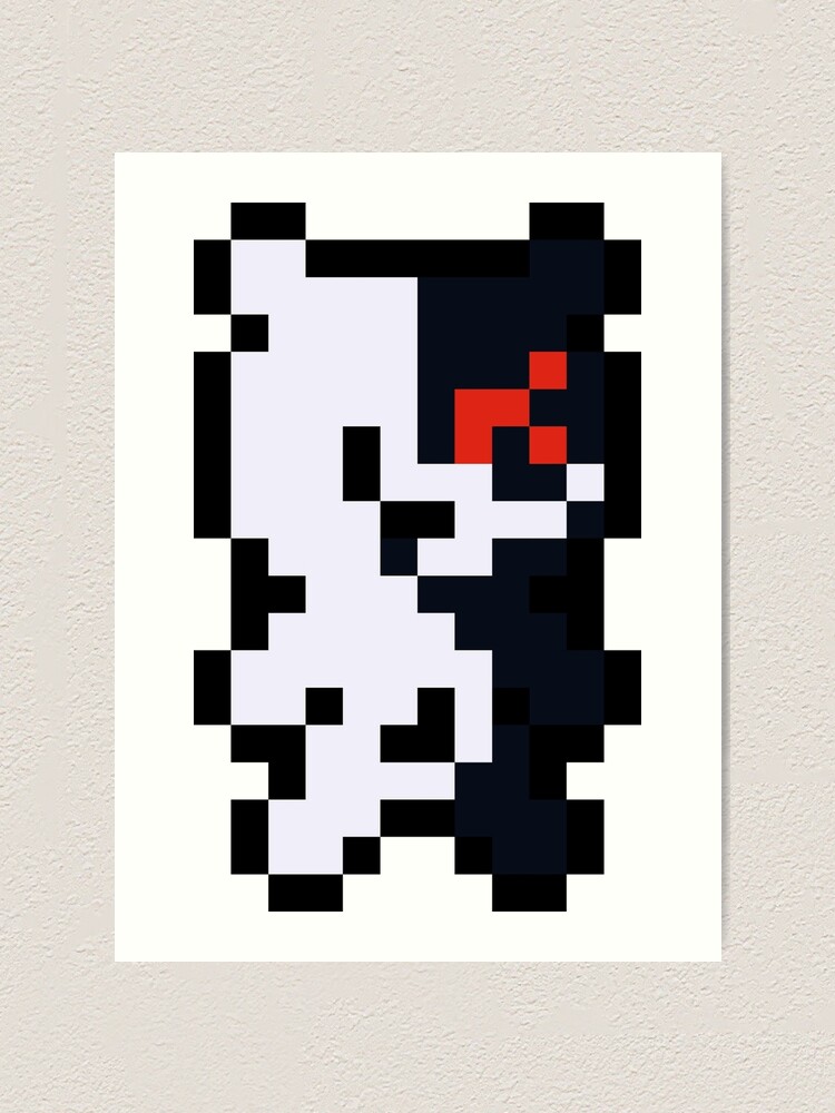 "Pixel Monokuma" Art Print by ImpishMATT | Redbubble