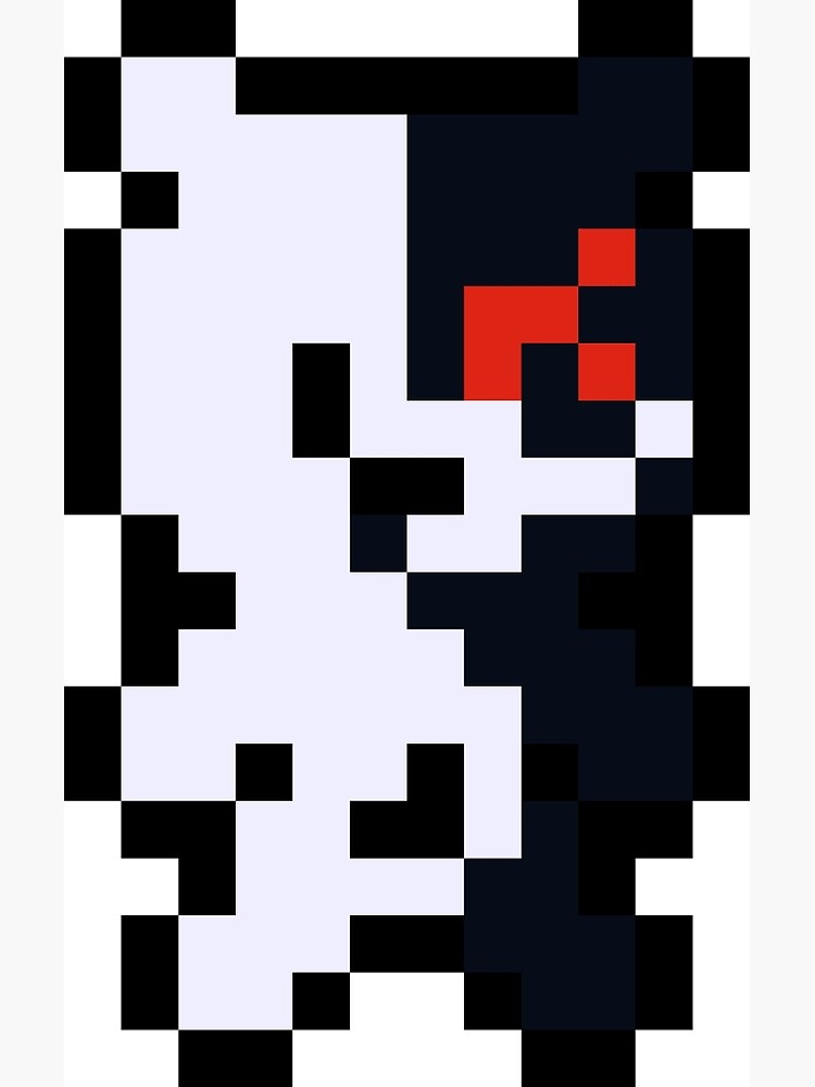 "Pixel Monokuma" Art Print by ImpishMATT | Redbubble