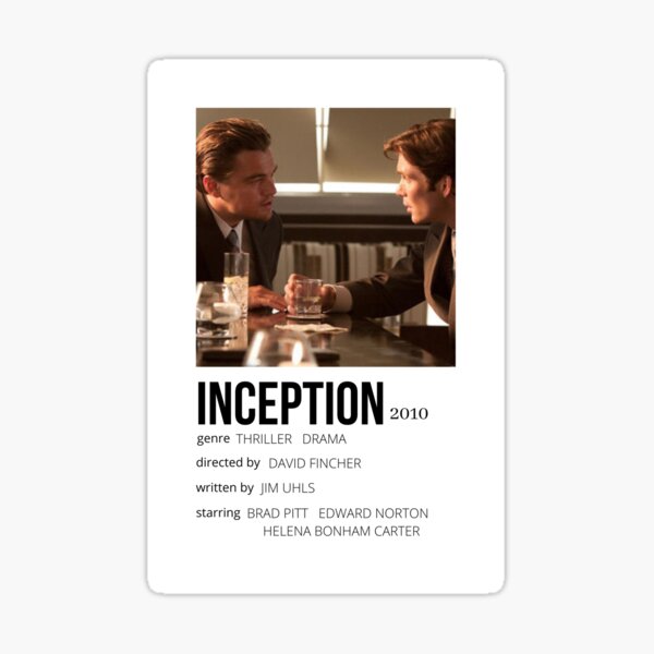 "Inception - Polaroid Movie Poster" Sticker for Sale by crawrams32 ...