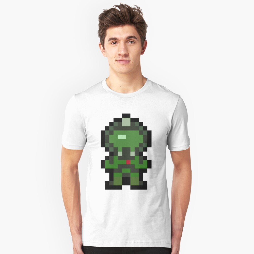 "Pixel Doomguy" T-shirt by ImpishMATT | Redbubble