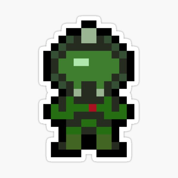 "Pixel Doomguy" Sticker for Sale by ImpishMATT | Redbubble