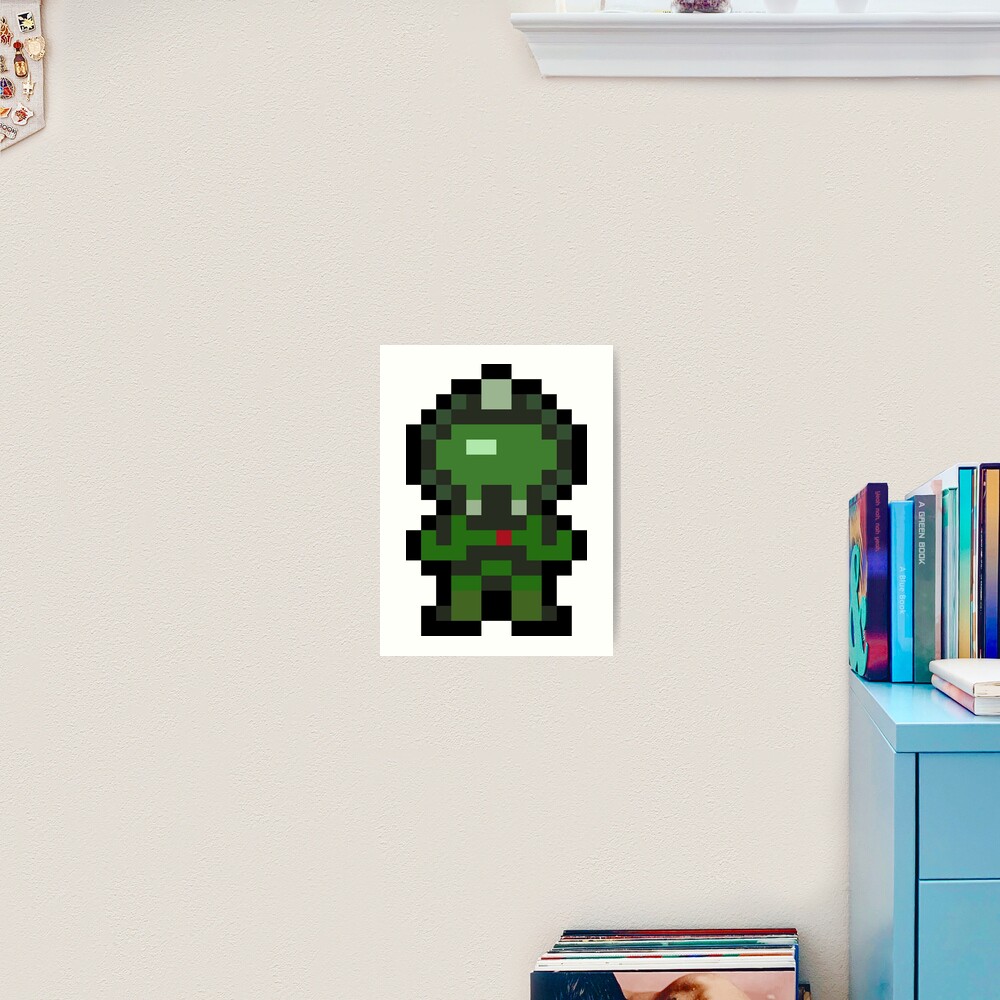 "Pixel Doomguy" Art Print by ImpishMATT | Redbubble