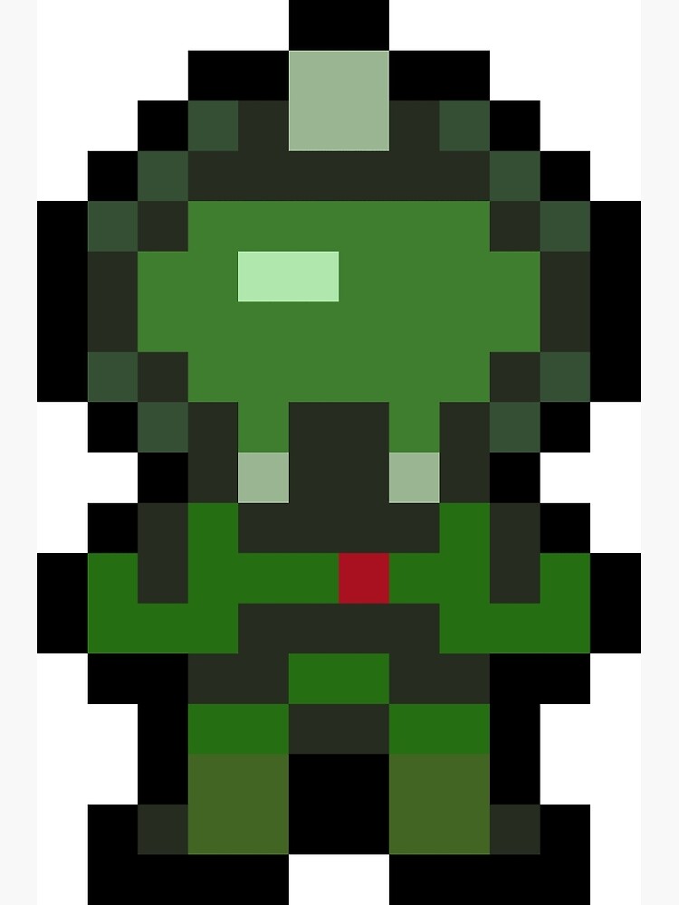 "Pixel Doomguy" Art Print for Sale by ImpishMATT | Redbubble