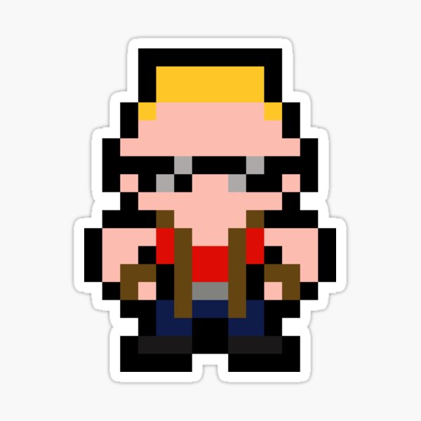 "Pixel Duke Nukem" Sticker for Sale by ImpishMATT | Redbubble