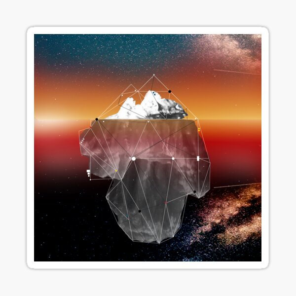 "ICEBERG" Sticker by ARCHIGRAF-ART | Redbubble