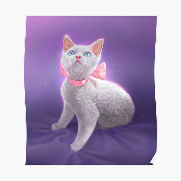 "The Prettiest Kitty" Poster for Sale by Octoprism | Redbubble