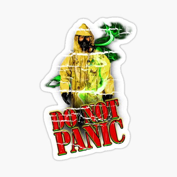 "DO NOT PANIC" Sticker for Sale by adamcampen | Redbubble