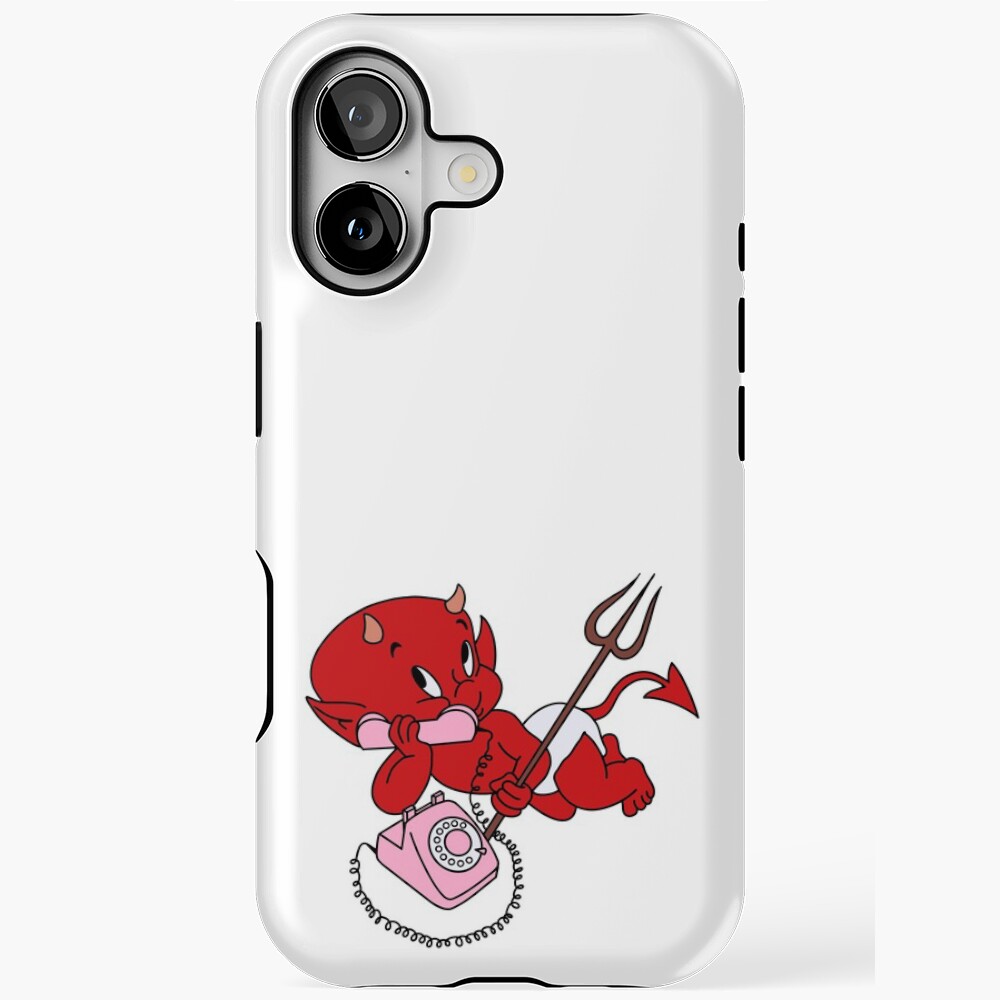 "Hot Stuff the Little Devil Pink Phone" Sticker for Sale by griff1 ...