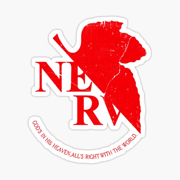 "NERV " Sticker for Sale by IlseSchwanke | Redbubble