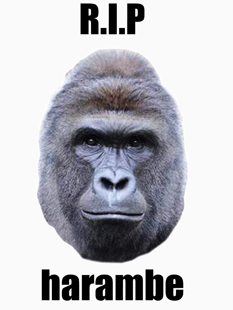 "RIP Harambe" T-shirt for Sale by IEatPencils | Redbubble | harambe t ...