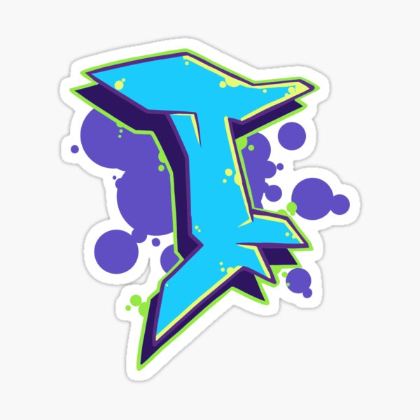 "Letter I - Graffiti Street Art Style Blue" Sticker for Sale by ...