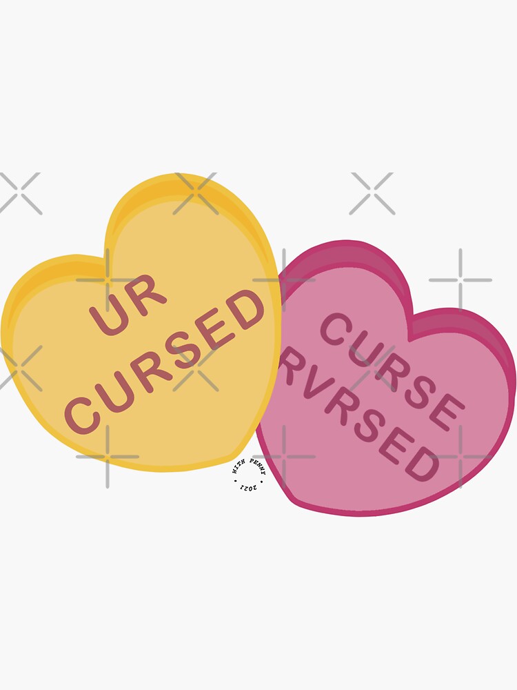 "Curse Reversed" Sticker for Sale by withpenny | Redbubble