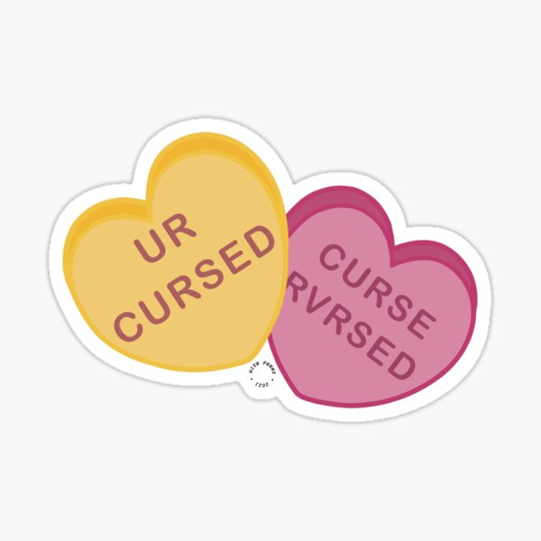 "Curse Reversed" Sticker for Sale by withpenny | Redbubble