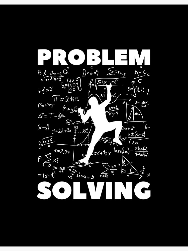 "Problem Solving. Rock Climbing. Bouldering" Poster for Sale by ...