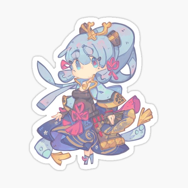 "1227 - Kamisato Ayaka" Sticker for Sale by jrpencil88 | Redbubble