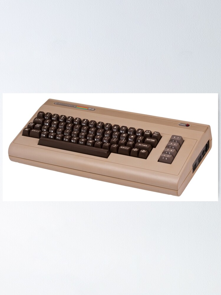 "Commodore 64 - C64 - Vintage Home Computer - 8 Bit Classic" Poster by ...