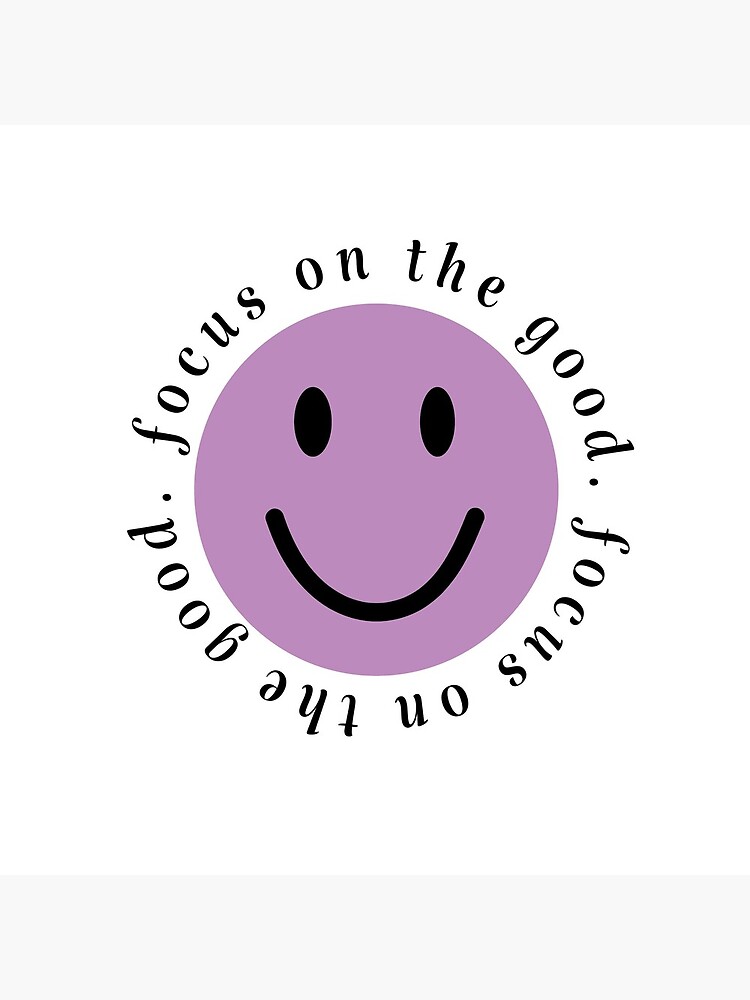 "purple focus on the good smiley face" Art Print for Sale by ...