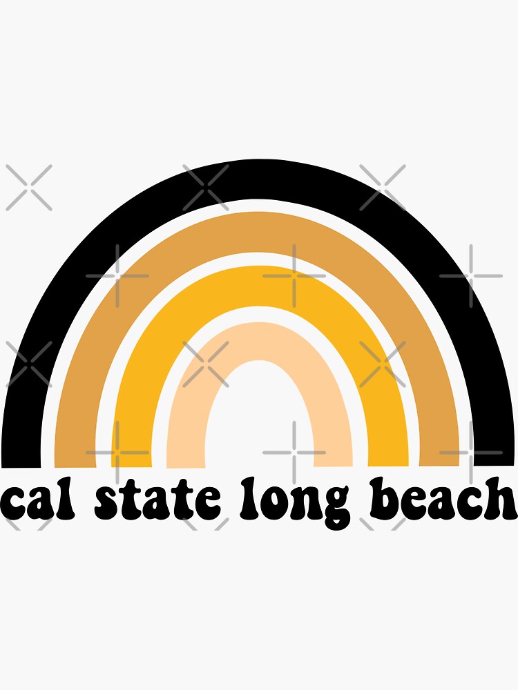 "csulb - rainbow" Sticker for Sale by scollegestuff | Redbubble