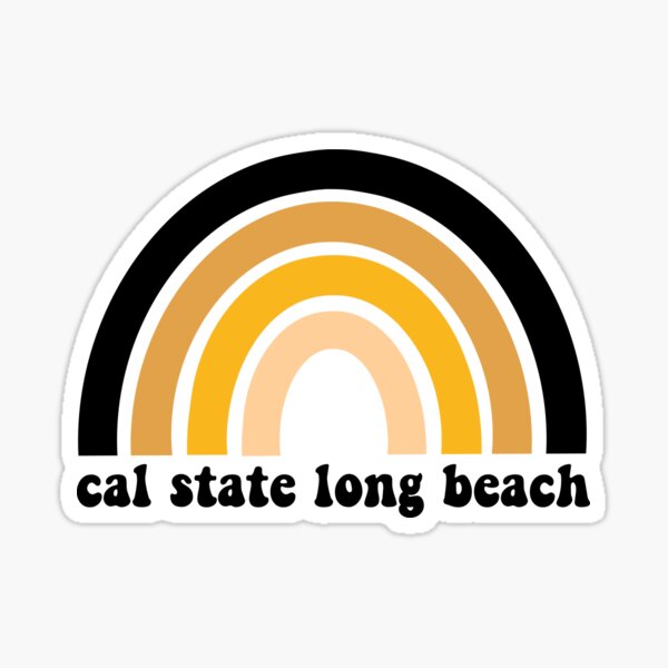 "csulb - rainbow" Sticker for Sale by scollegestuff | Redbubble