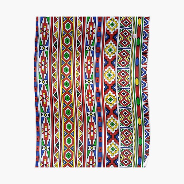 "African print fabric, South African fabric, Ndebele tribe fabric ...