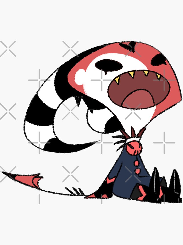 "Helluva Boss - screaming Blitzo" Sticker for Sale by -RotaS- | Redbubble