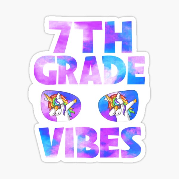 "7th Grade Vibes" Sticker for Sale by SpecialGift79 | Redbubble