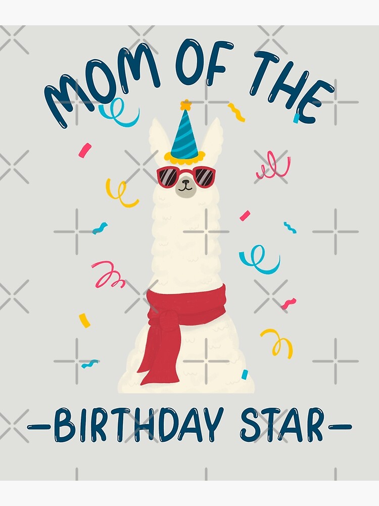 Lámina fotográfica «Mamá del cumpleaños estrella llama sorpresa de ...