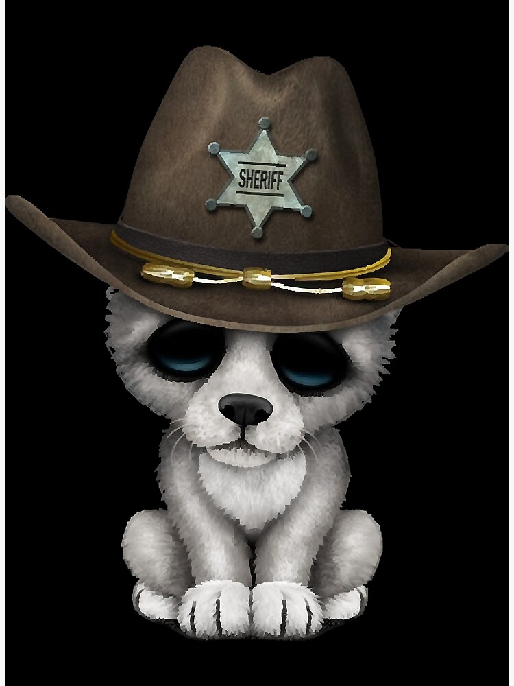 "Cute Baby Wolf Sheriff " Photographic Print by Dauterman03 | Redbubble