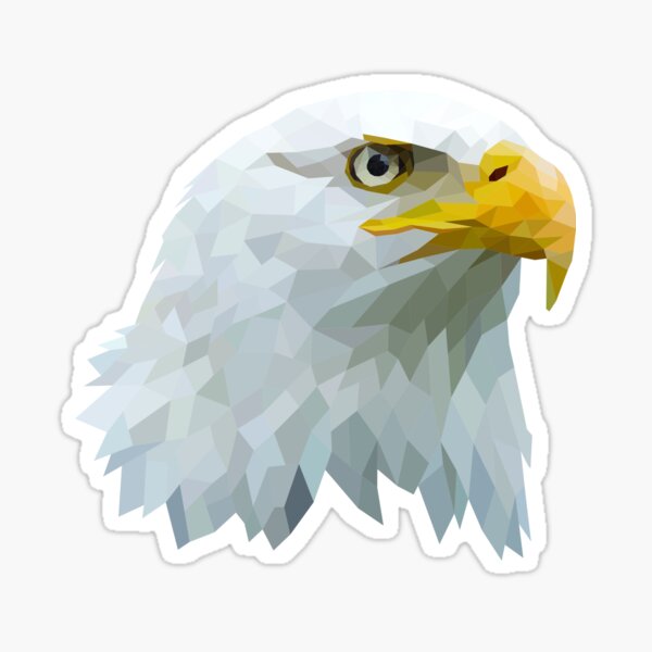 "Polyart eagle" Sticker by SARDesign | Redbubble