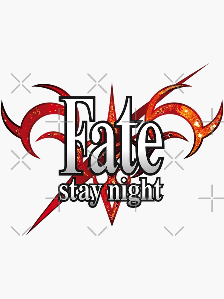 "Fate Stay Night - Visual Novel - Logo" Sticker for Sale by Annsanthush ...