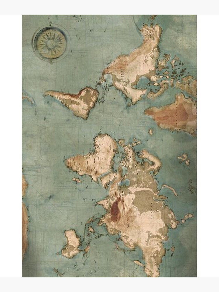 Map of the world Premium Matte Vertical Poster sold by Chris Wallace ...