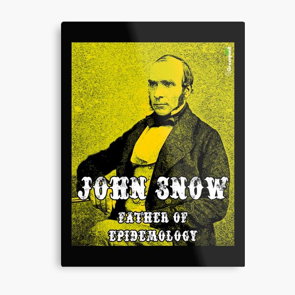 "John Snow Father of epidemology" Metal Print for Sale by greenpunkart ...