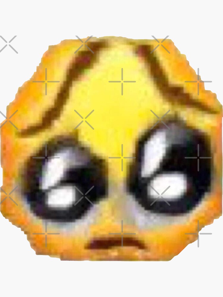 "Sad Emoji" Sticker for Sale by XapolloAndy | Redbubble