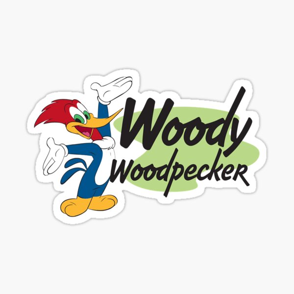 "Woody logo" Sticker by FossettJohn | Redbubble