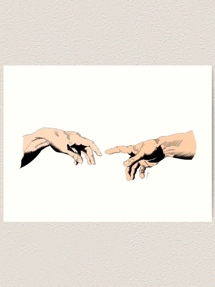 "The Creation of Adam - Comic Book, Color." Art Print for Sale by ...