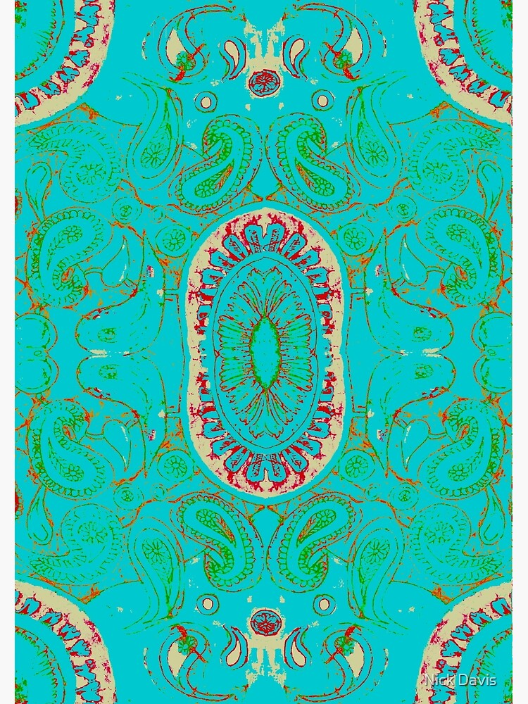 "antique paisley" Poster by Nickdavisinghe | Redbubble