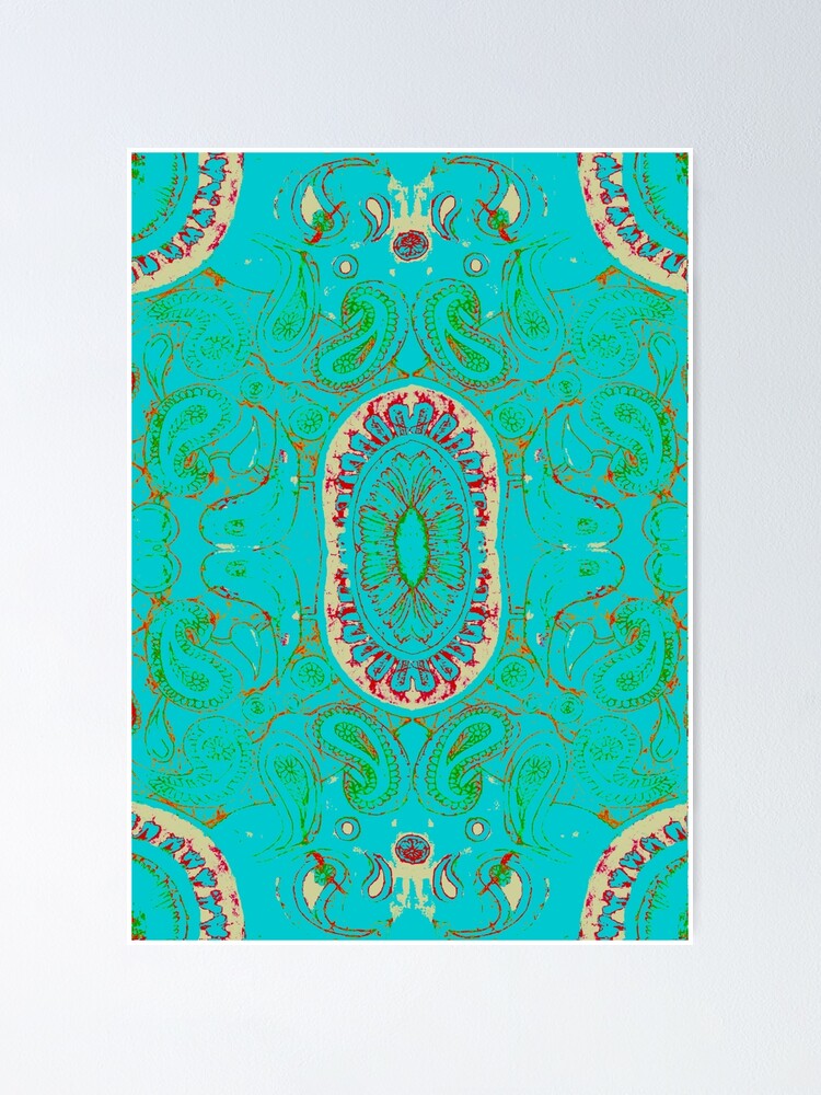"antique paisley" Poster by Nickdavisinghe | Redbubble