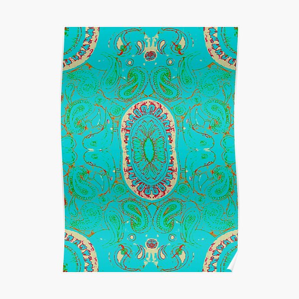 "antique paisley" Poster by Nickdavisinghe | Redbubble