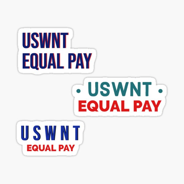"Sticker Pack USWNT Equal Pay" Sticker for Sale by The-ItemShop | Redbubble