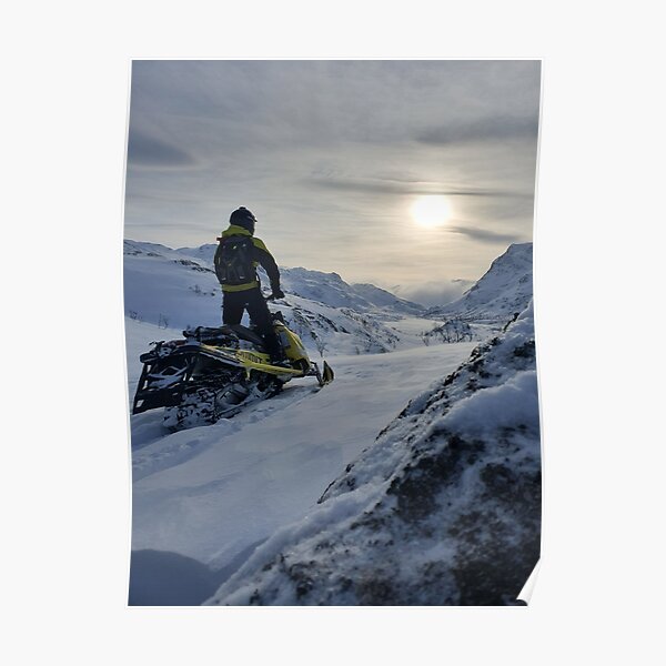 "snowmobile" Poster by GabrielLarsen | Redbubble