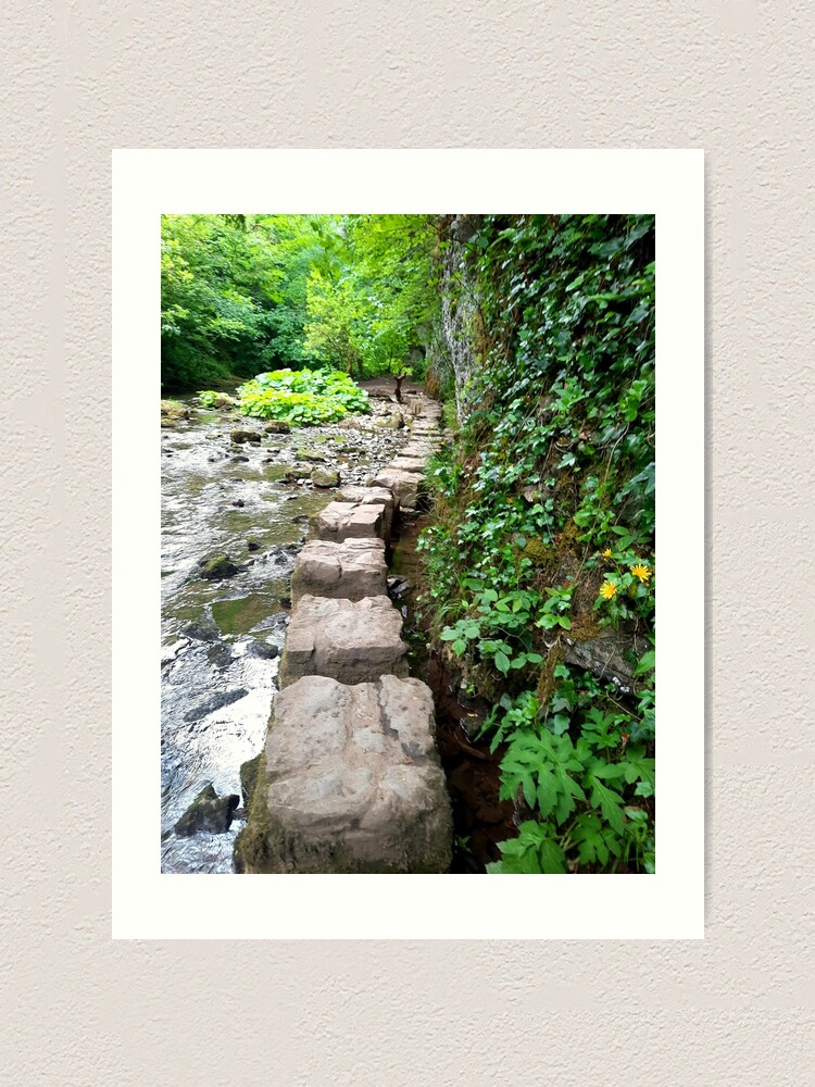 "Chee Dale, Stepping Stones, Peak District" Art Print by cpjmathieson ...