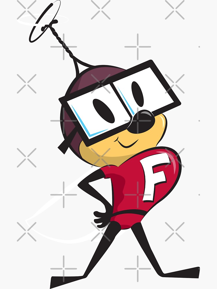 "Fearless Fly" Sticker for Sale by GraficBakeHouse | Redbubble